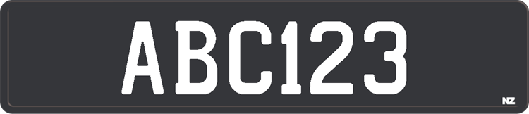 ABC123 plate image